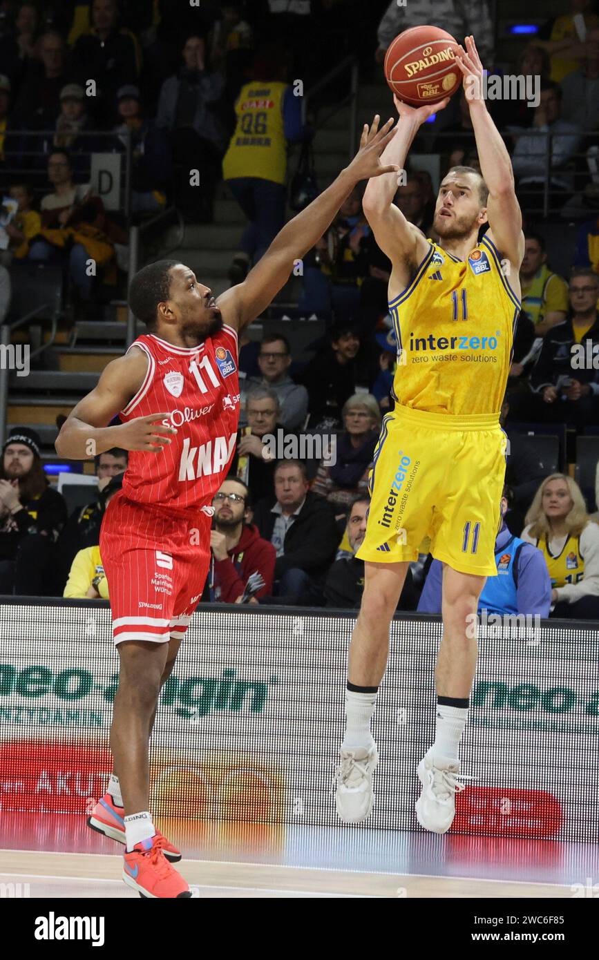 14.01.2024, Max-Schmeling-Halle, Berlin, DEU, easyCredit BBL, ALBA vs ...