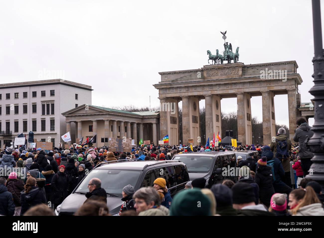 Berlin Demo against right wing Partie AFD January 2024 Stock Photo - Alamy