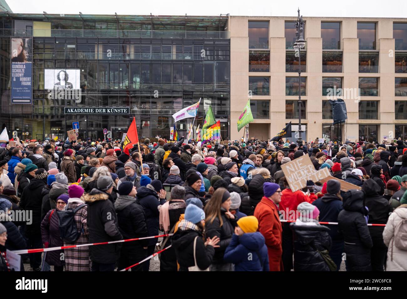 Berlin Demo against right wing Partie AFD January 2024 Stock Photo - Alamy