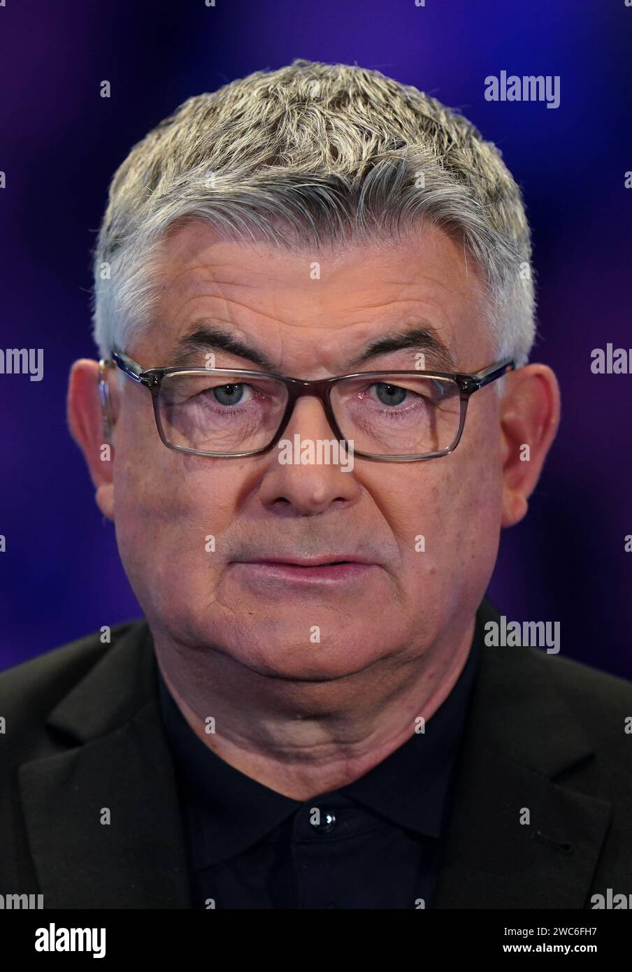 Former player John Parrott during day seven of the MrQ Masters at ...