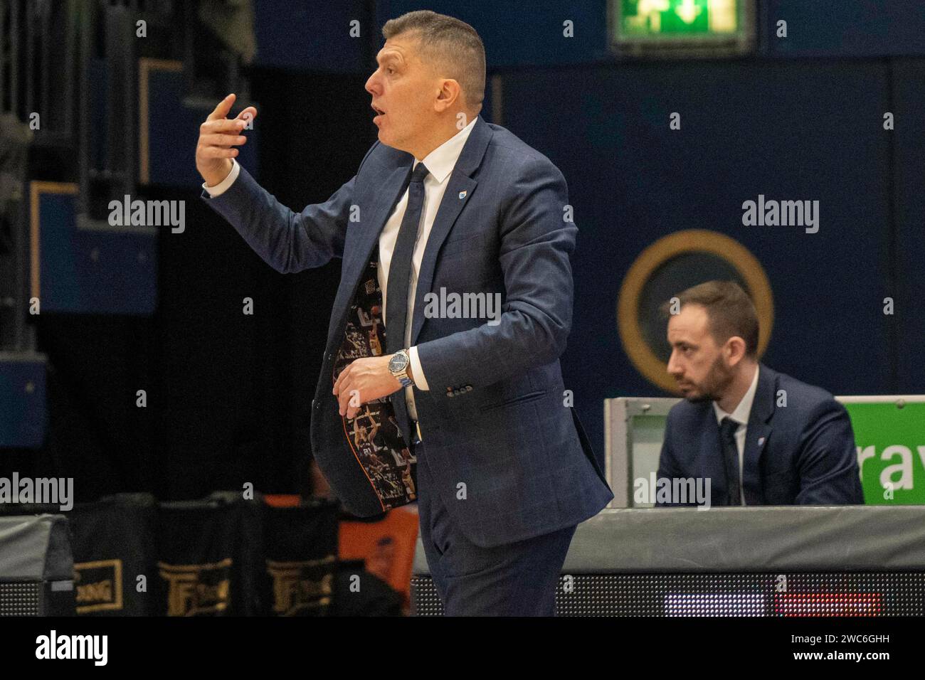 Weissenfels, Deutschland 14. Januar 2024: 1.BBL - 2023/2024 ...