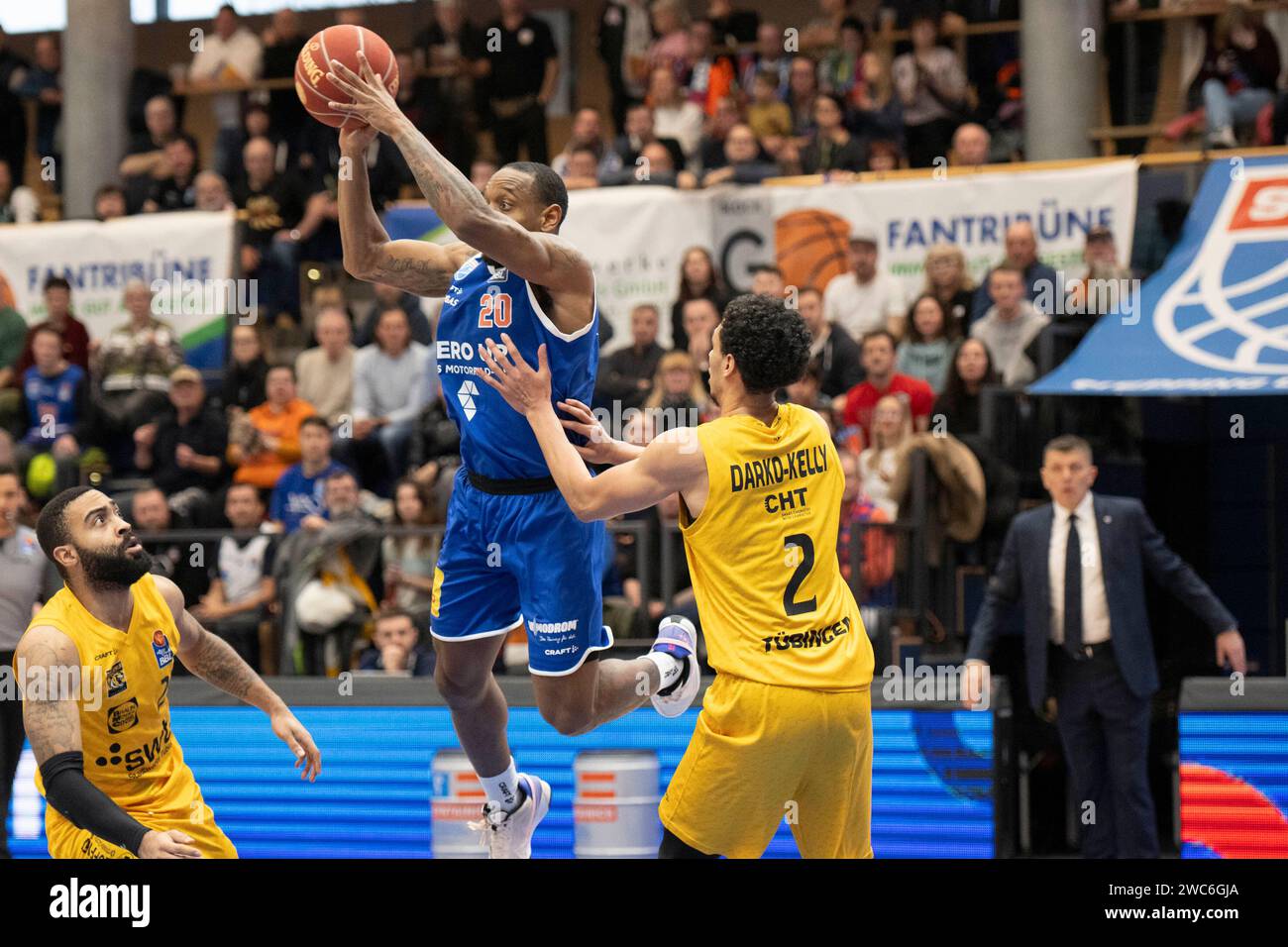 Weissenfels, Deutschland 14. Januar 2024: 1.BBL - 2023/2024 ...