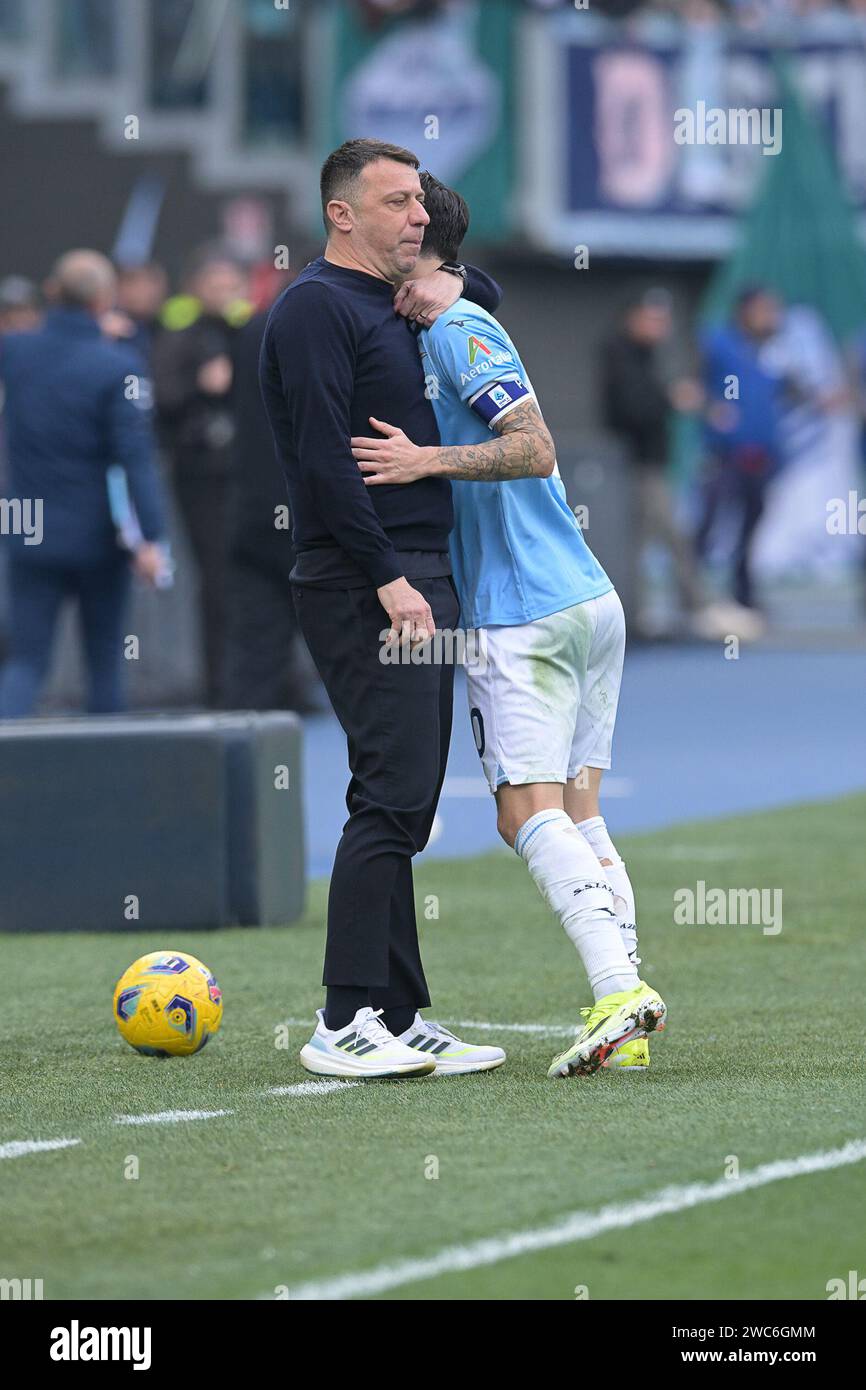 Stadio Olimpico, Rome, Italy. 14th Jan, 2024. Italian Serie A Football ...
