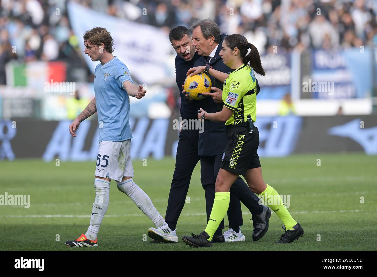 Stadio Olimpico, Rome, Italy. 14th Jan, 2024. Italian Serie A Football ...