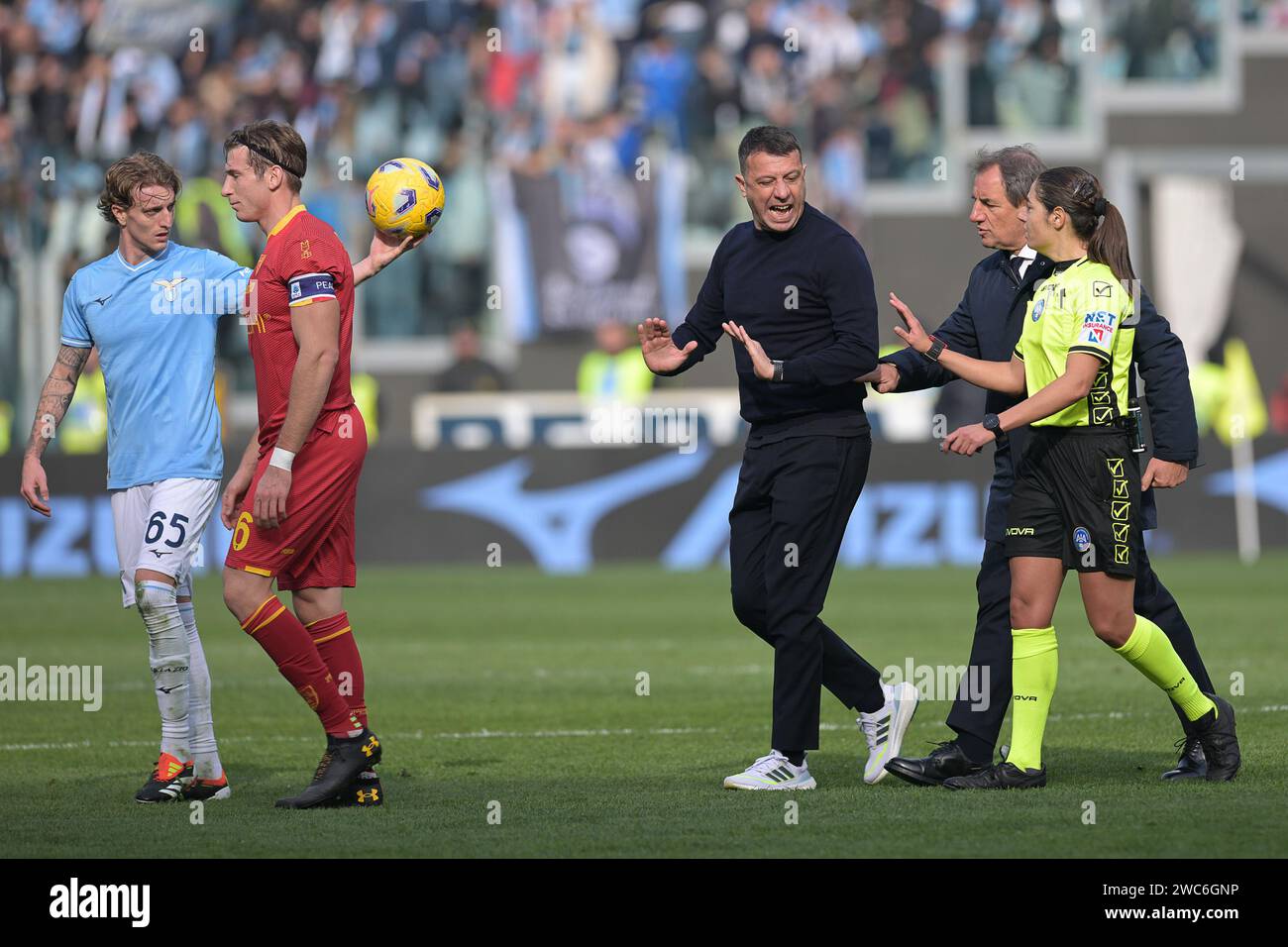 Stadio Olimpico, Rome, Italy. 14th Jan, 2024. Italian Serie A Football ...