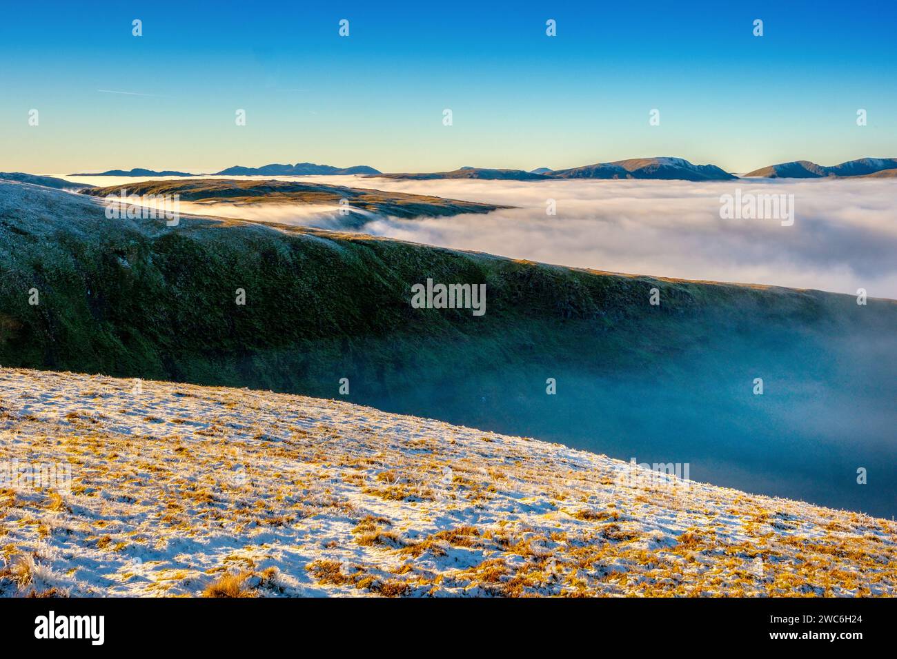 A cloud inversion / temperature inversion in the Lake District National ...