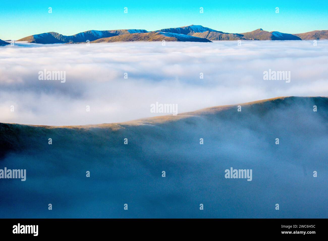 A cloud inversion / temperature inversion in the Lake District National ...