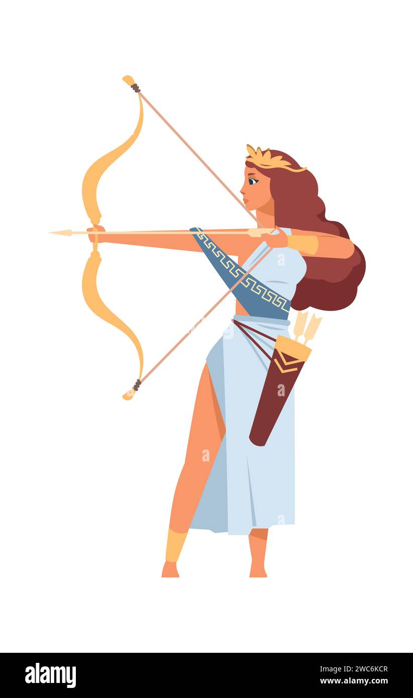 Greek goddess cartoon hi-res stock photography and images - Alamy