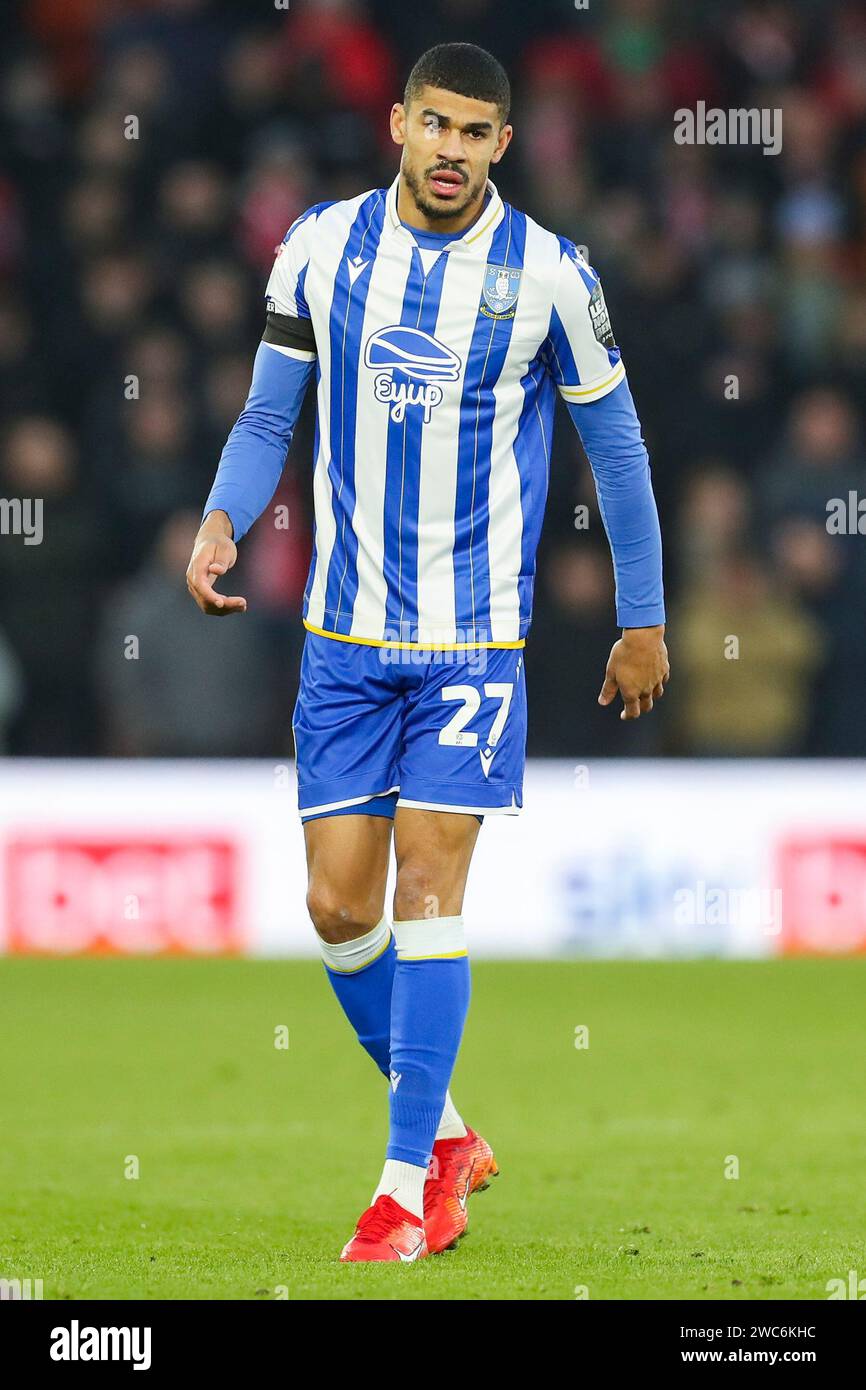 Sheffield Wednesday forward Ashley Fletcher (27) in action during the ...