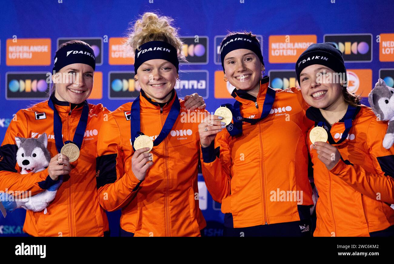 GDANSK - Xandra Velzeboer, Yara van Kerkhof, Selma Poutsma and Diede ...
