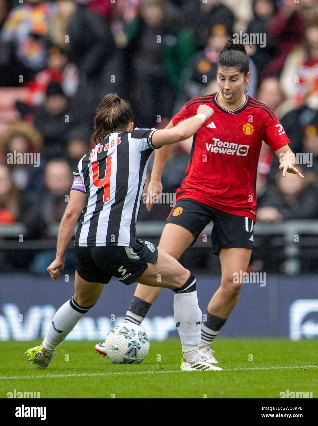 Leigh Sports Village, Manchester, UK. 14th Jan, 2024. Womens FA Cup ...
