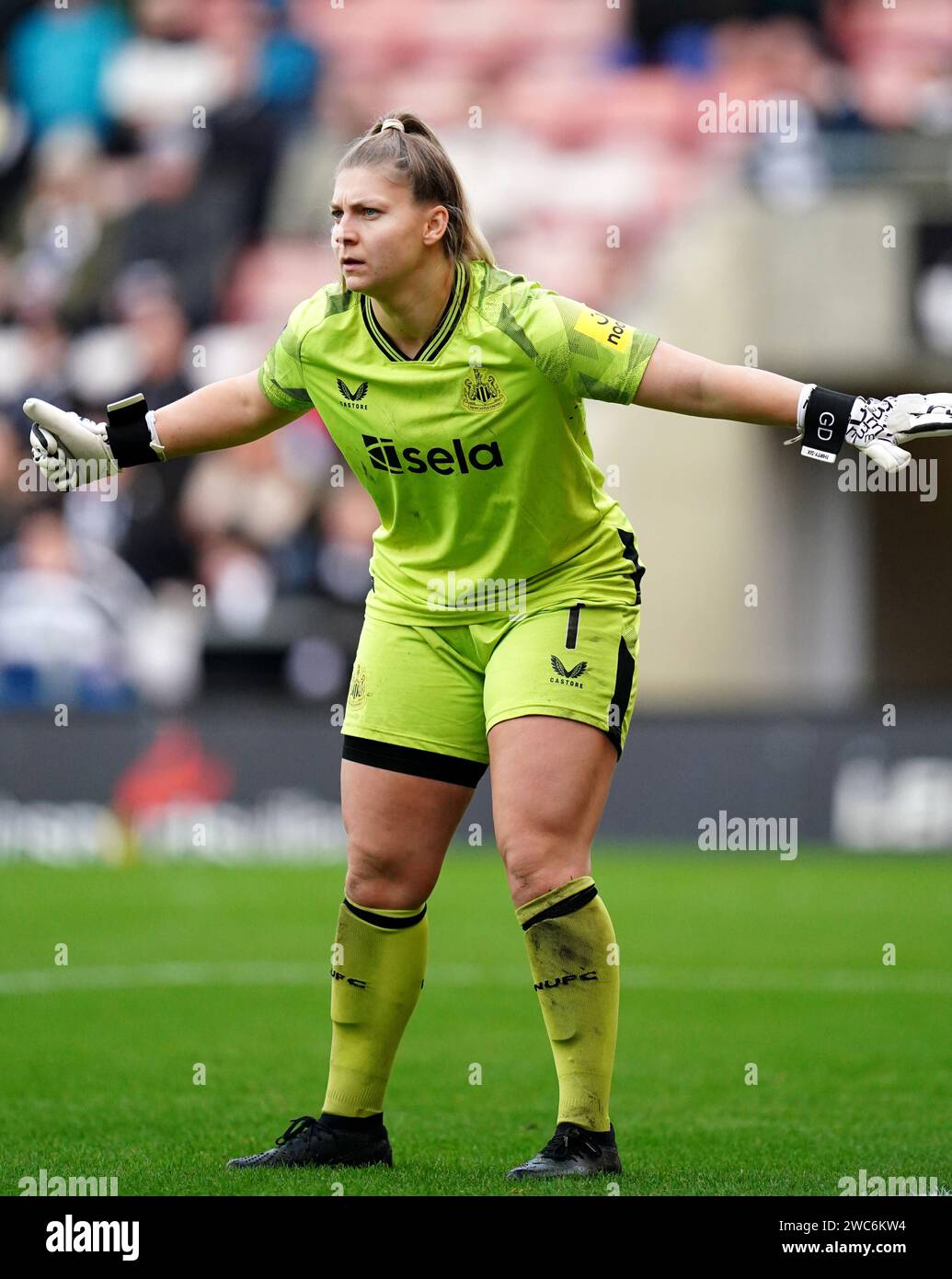 Newcastle United goalkeeper Grace Donnelly during the Adobe Women's FA ...