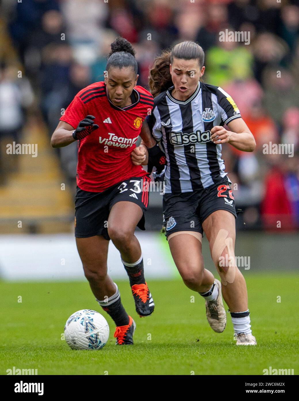 Leigh Sports Village, Manchester, UK. 14th Jan, 2024. Womens FA Cup ...