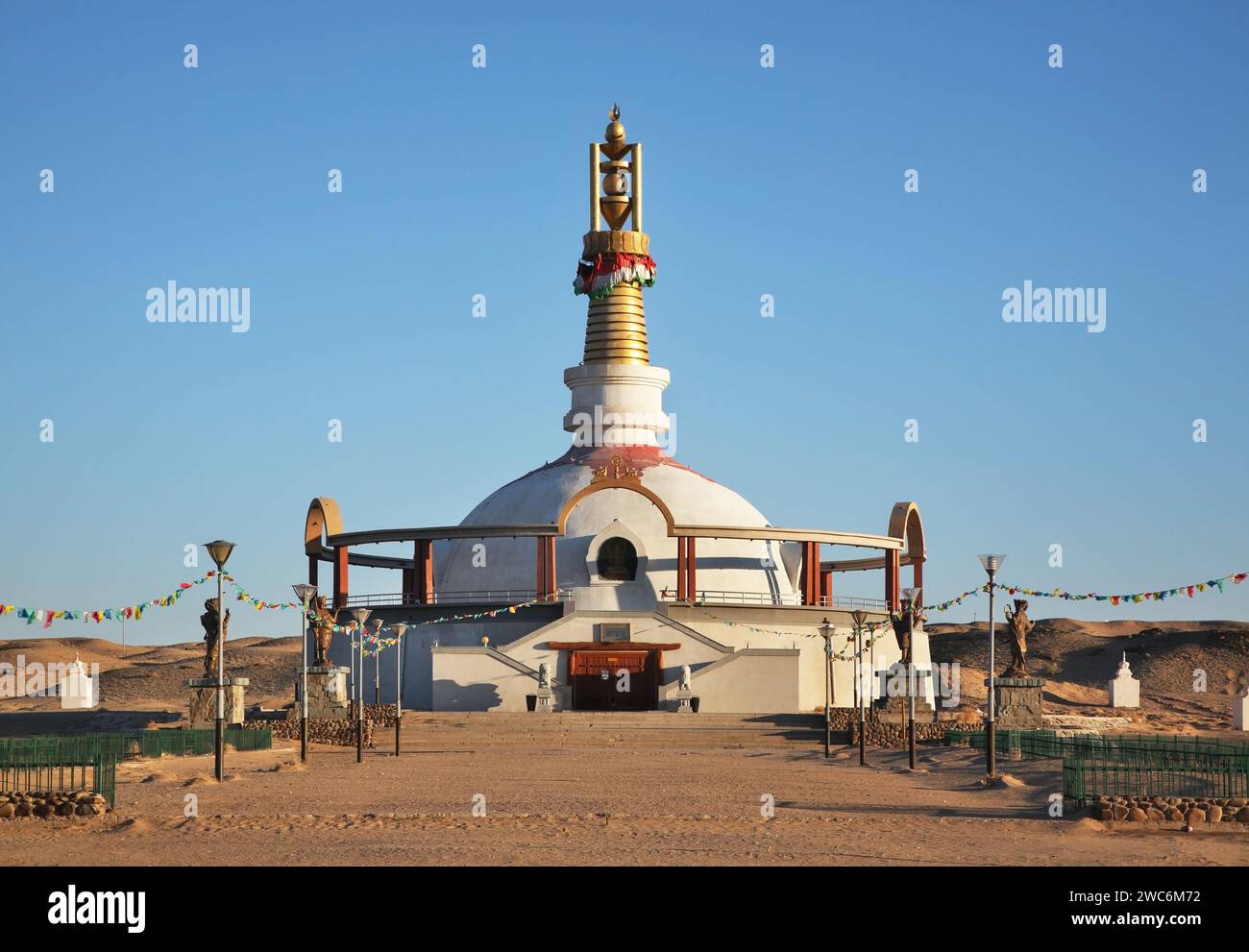 Mongolian temple in desert gobi hi-res stock photography and images - Alamy