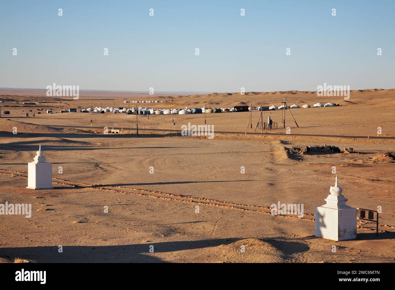 Yurt in Khamar Khiid Monastery near Sainshand. Mongolia Stock Photo - Alamy