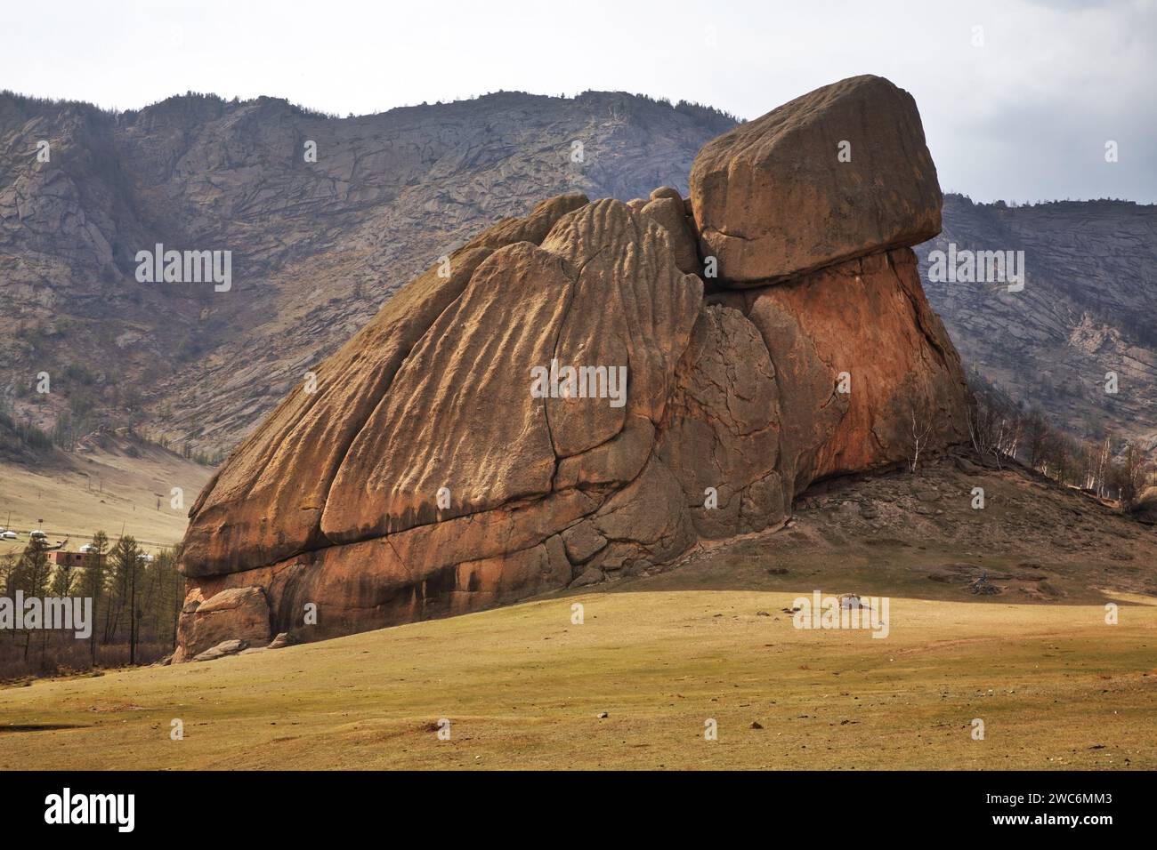 Turtle rock in Gorkhi-Terelj National Park. Mongolia Stock Photo - Alamy