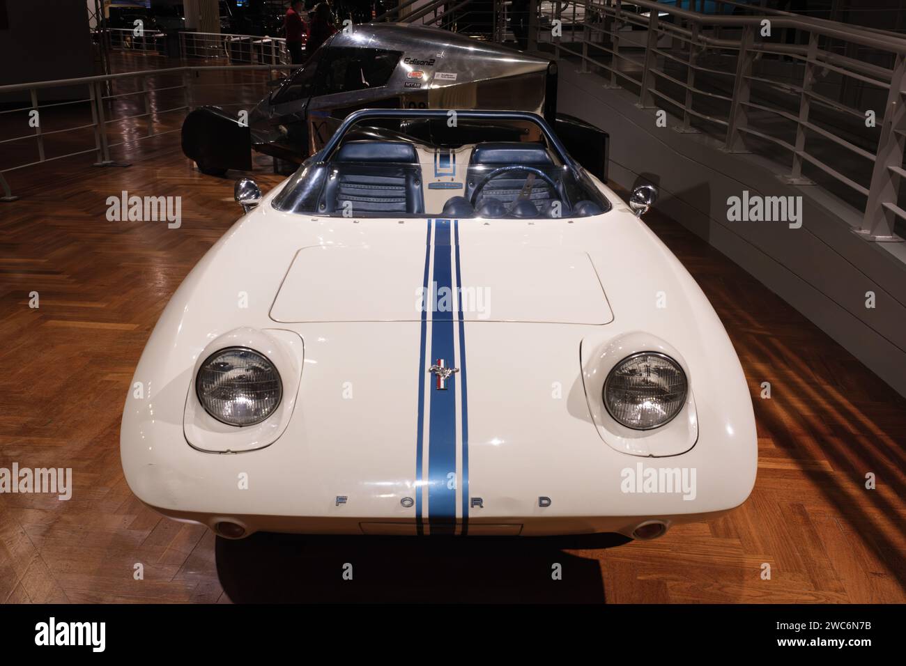 The 1962 Mustang I roadster concept car, on display at the Henry Ford ...