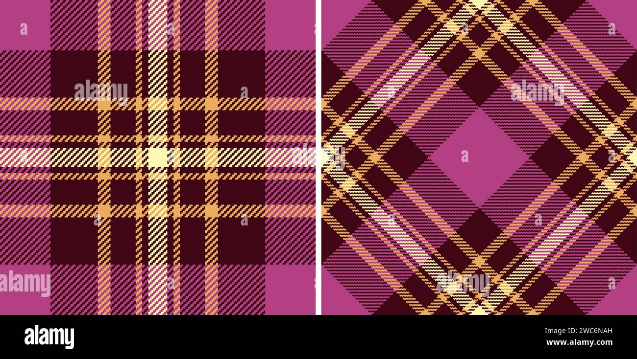 Tartan check pattern of seamless plaid texture with a fabric background ...