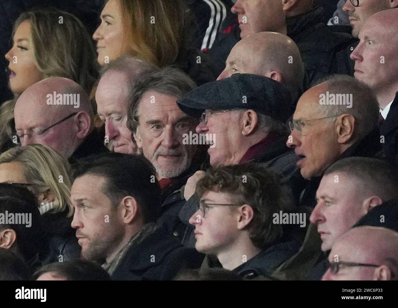 INEOS Sport CEO Sir Jim Ratcliffe speaks to Sir Alex Ferguson in the ...