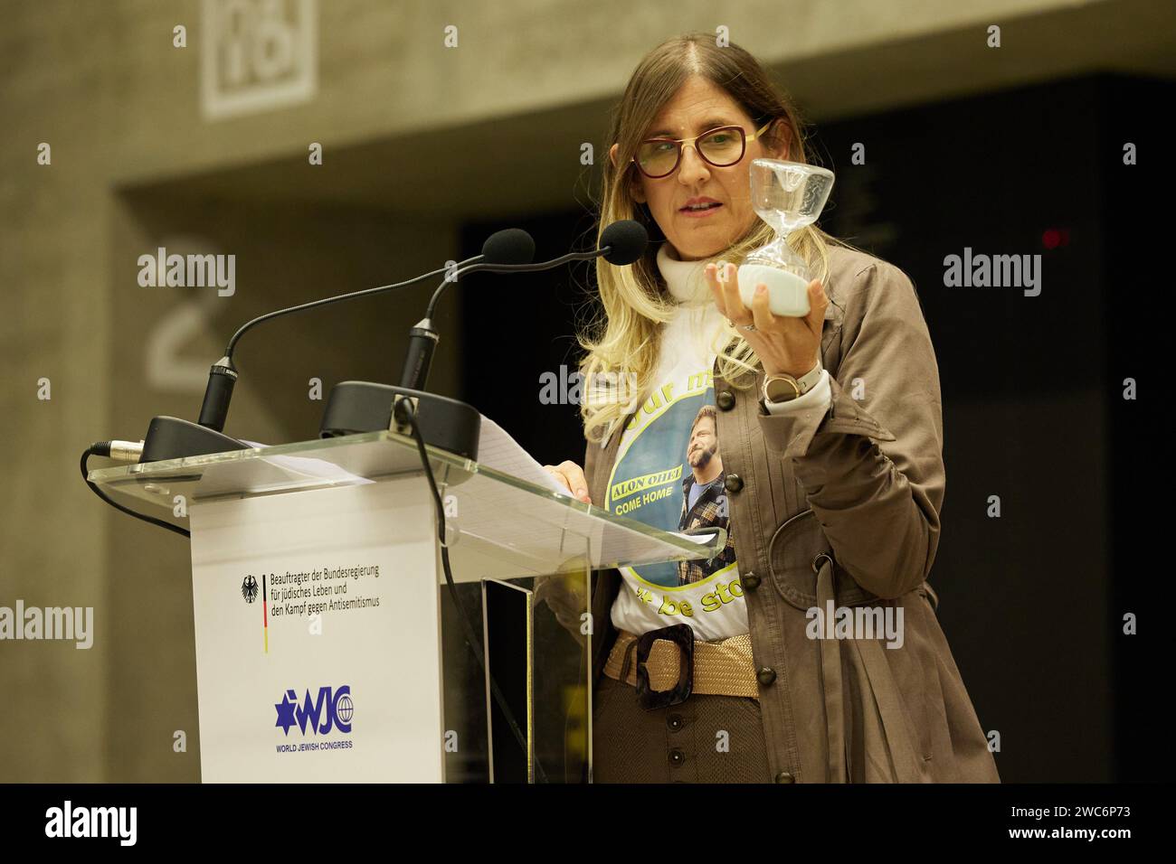 14 January 2024, Berlin: Idit Ohel, mother of Alon Ohl, who was ...