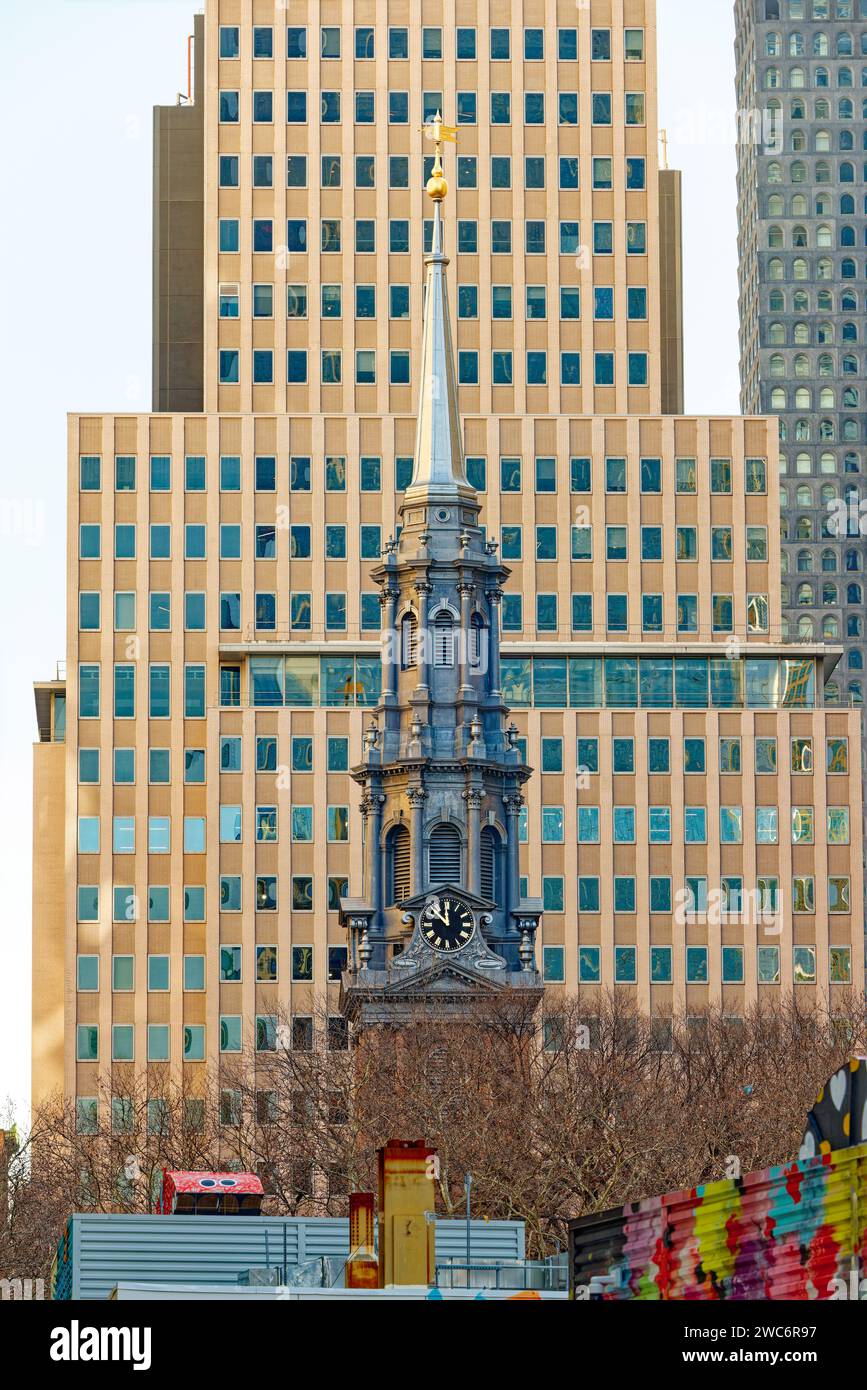 The octagonal spire of St. Paul’s Chapel was completed in 1796, 30 ...