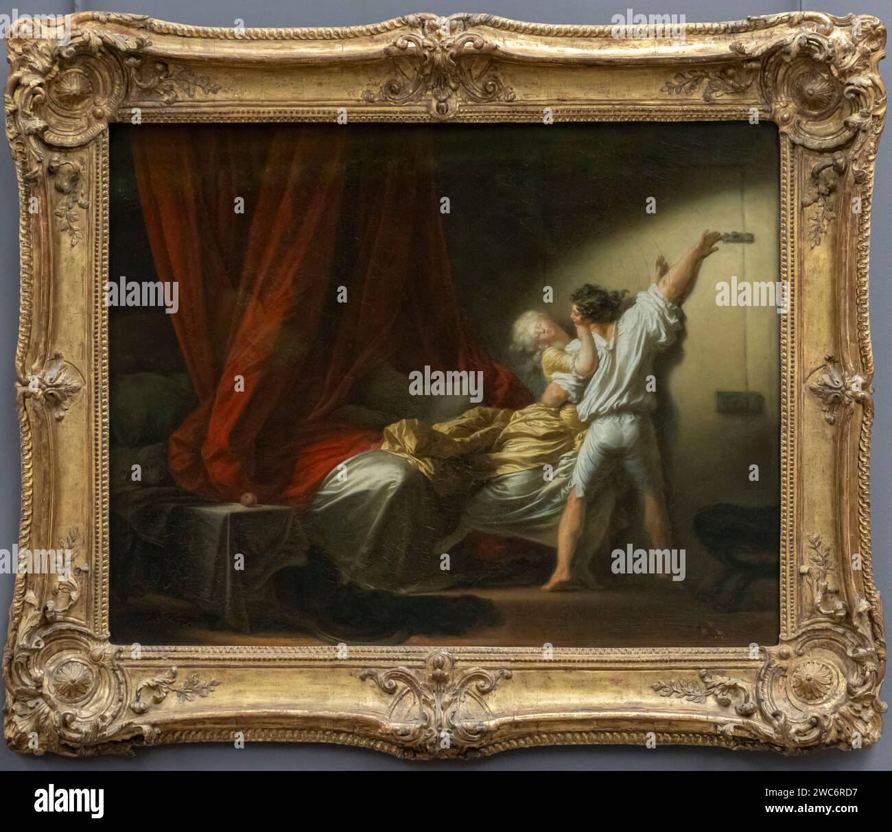 Paris, France - 01 06 2024: Louvre Museum. The Bolt painted by Jean ...