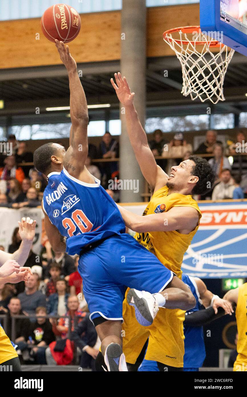 Weissenfels, Deutschland 14. Januar 2024: 1.BBL - 2023/2024 ...