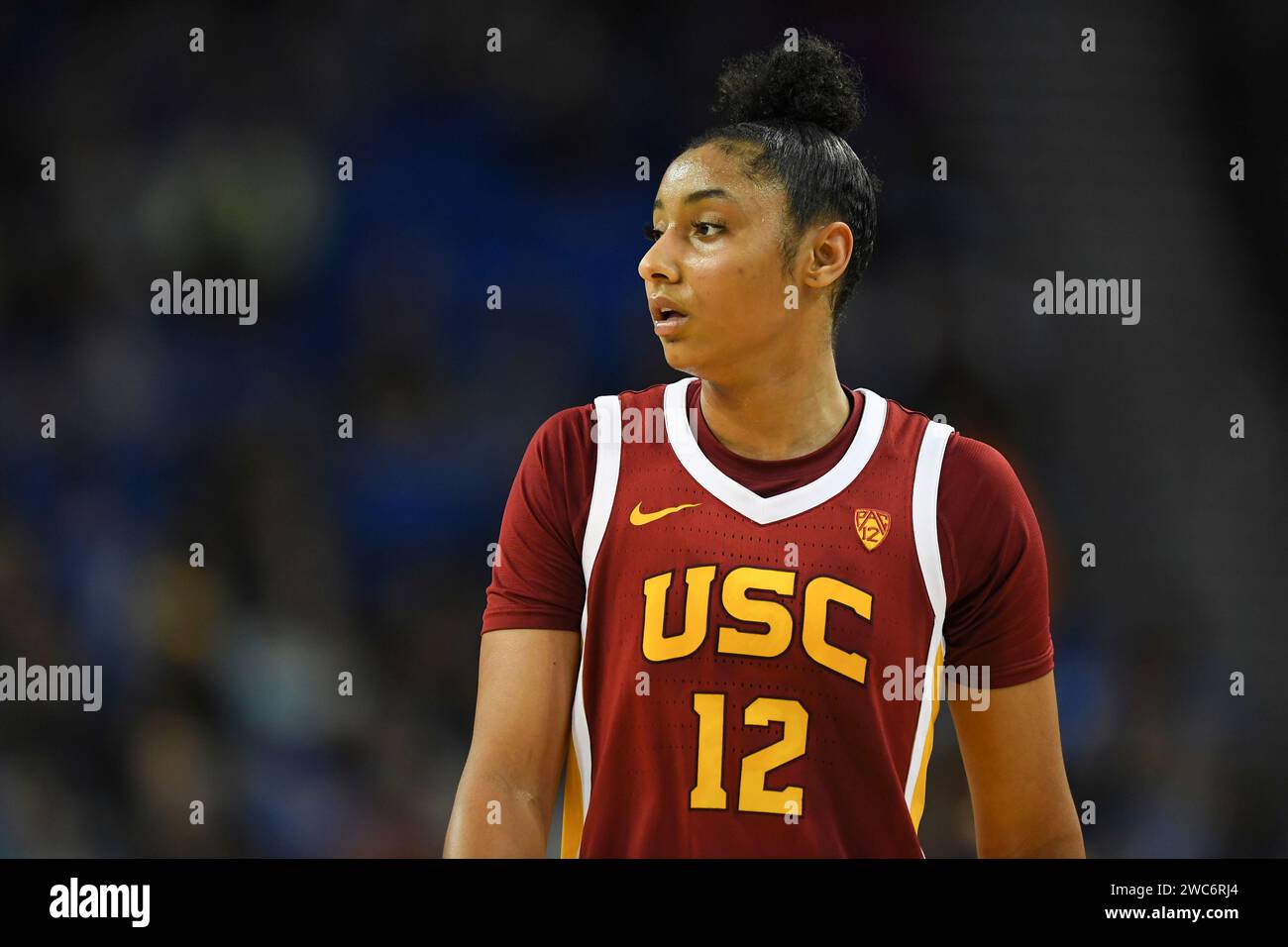 LOS ANGELES, CA - DECEMBER 30: USC Trojans guard JuJu Watkins (12 ...