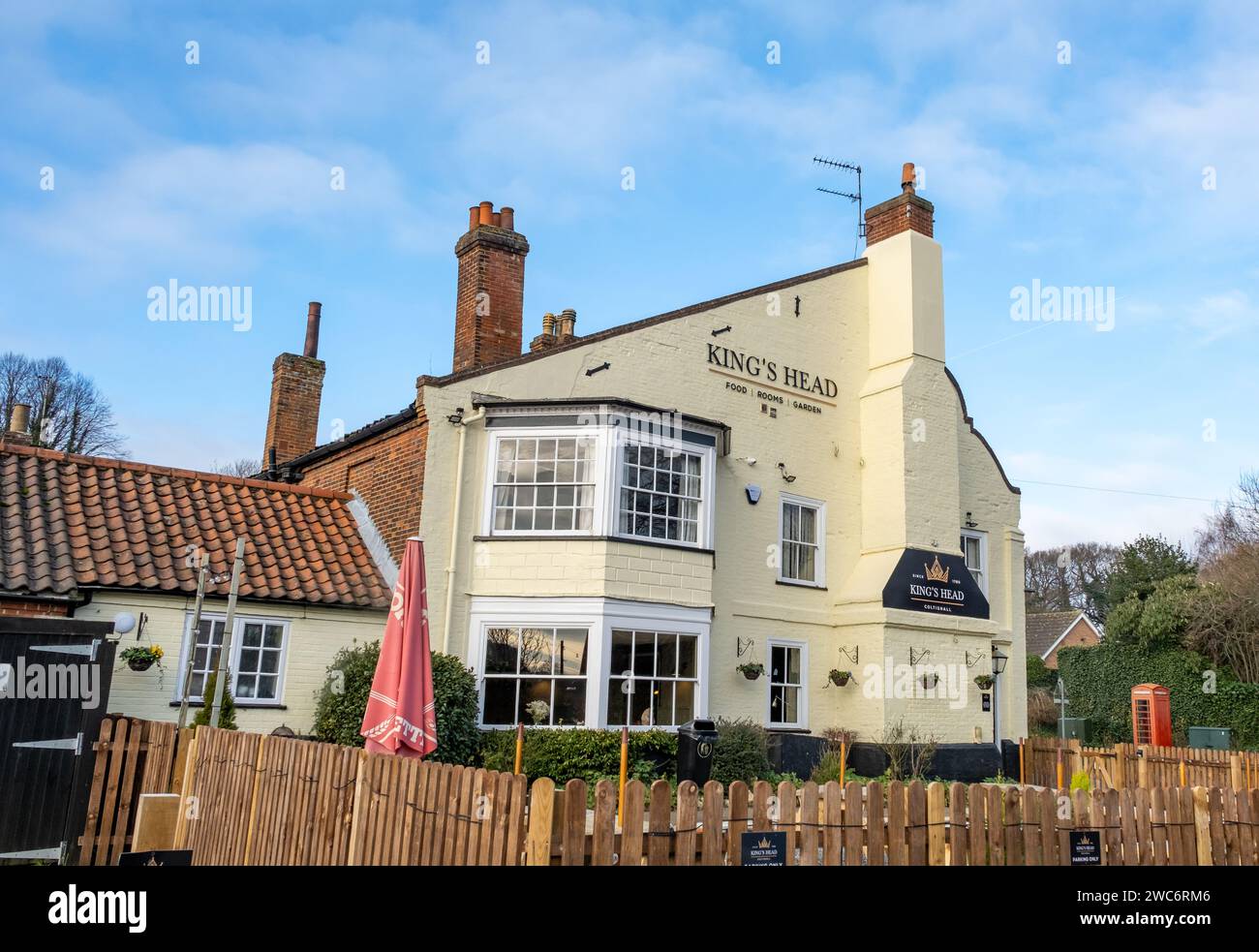 Coltishall, Norfolk, UK – January 13 2024. The exterior of the Kings ...