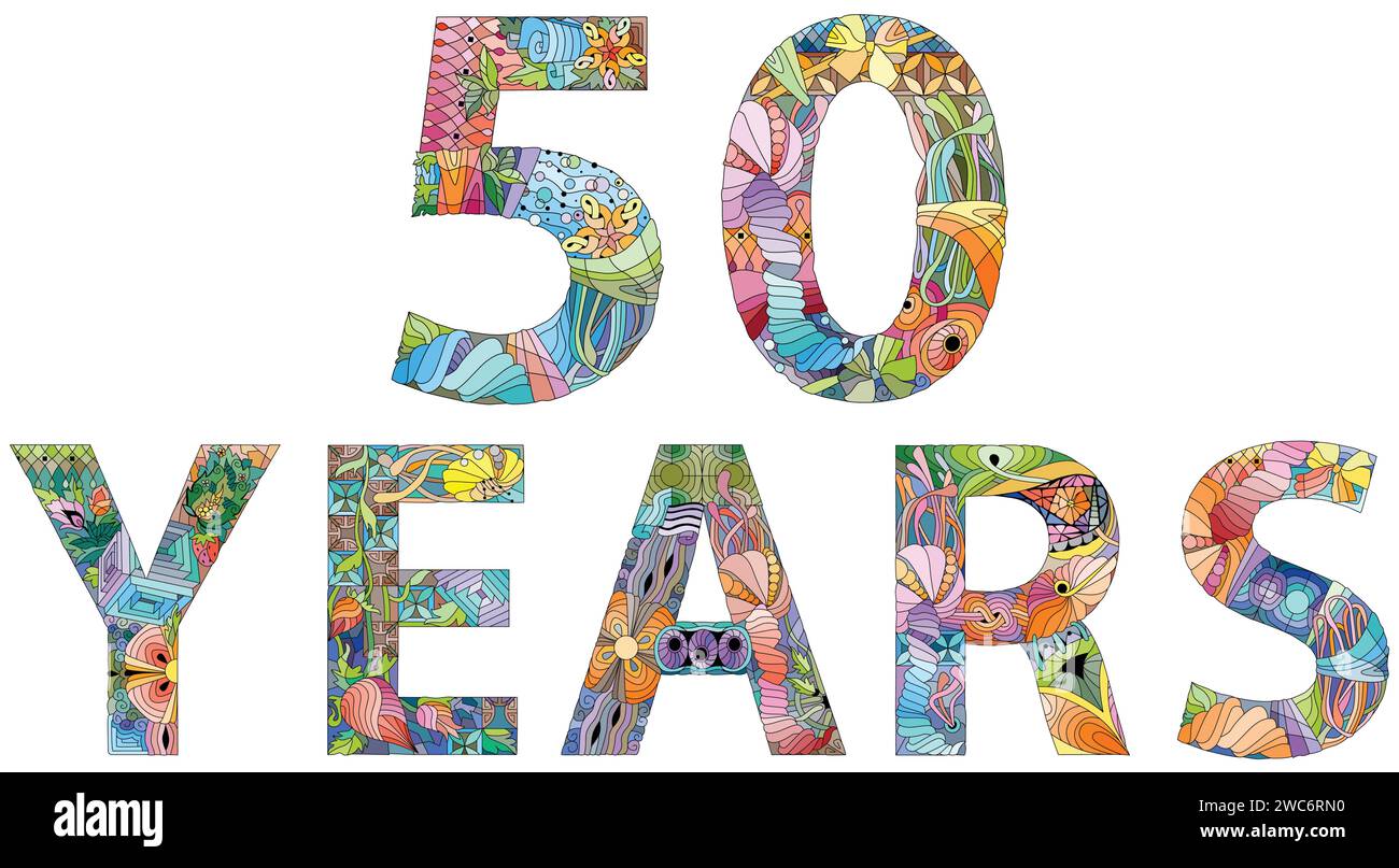 Anniversary badge or label. 50th celebration and congratulation design ...