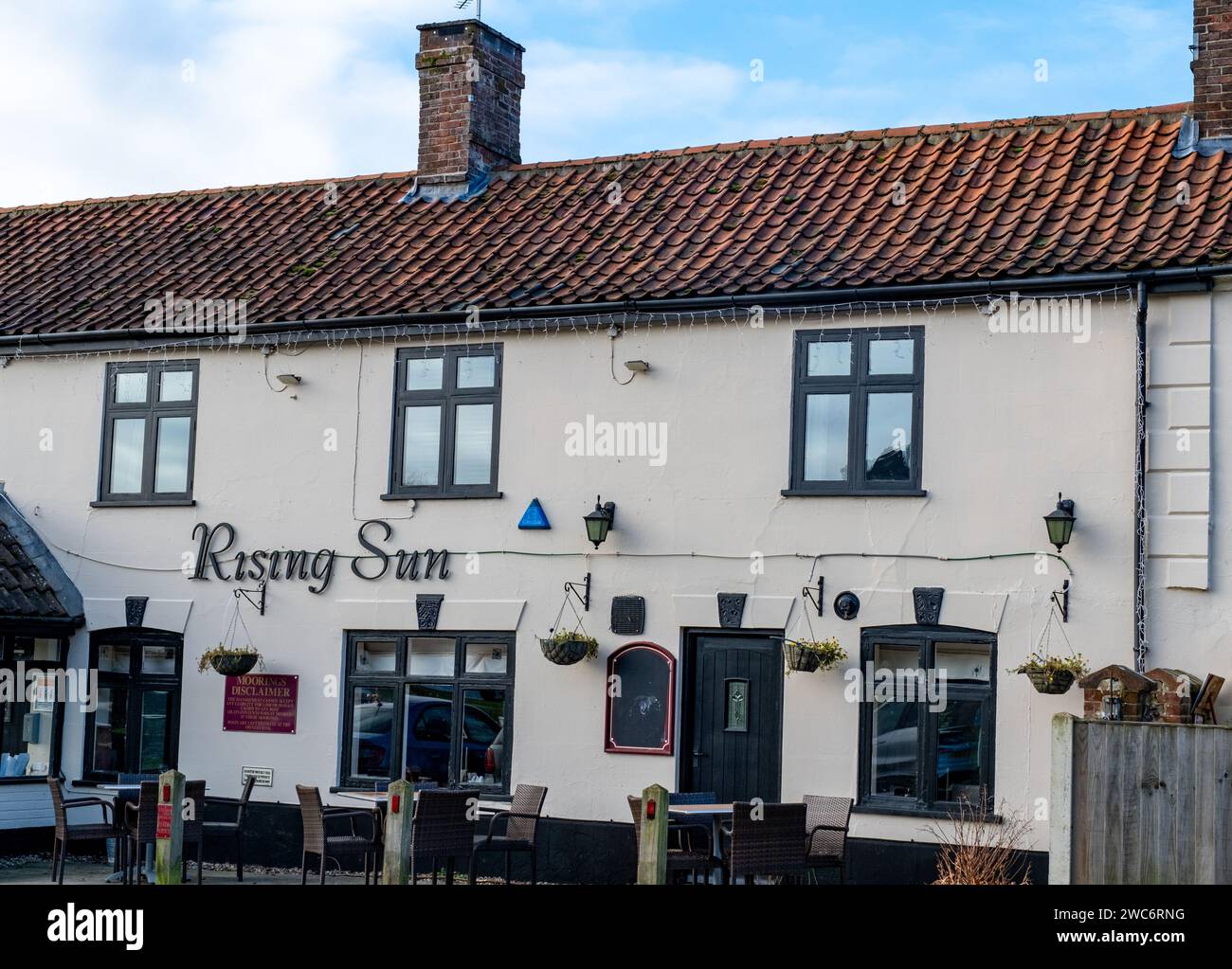 Coltishall, Norfolk, UK – January 13 2024. The exterior of the Rising ...