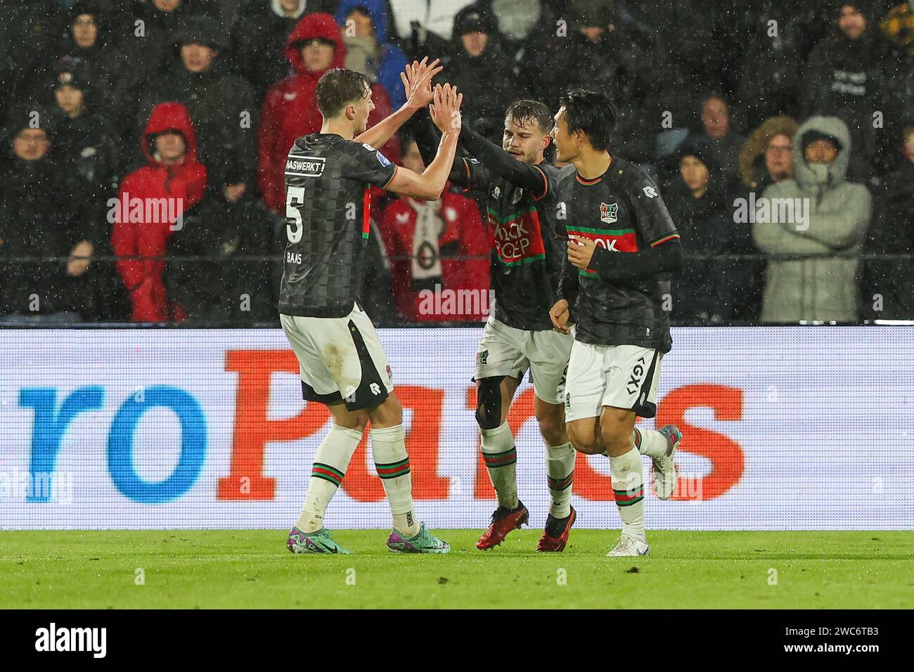 Rotterdam, Nederland. 14th Jan, 2024. ROTTERDAM, NEDERLAND - JANUARY 14: Koki Ogawa of N.E.C ...