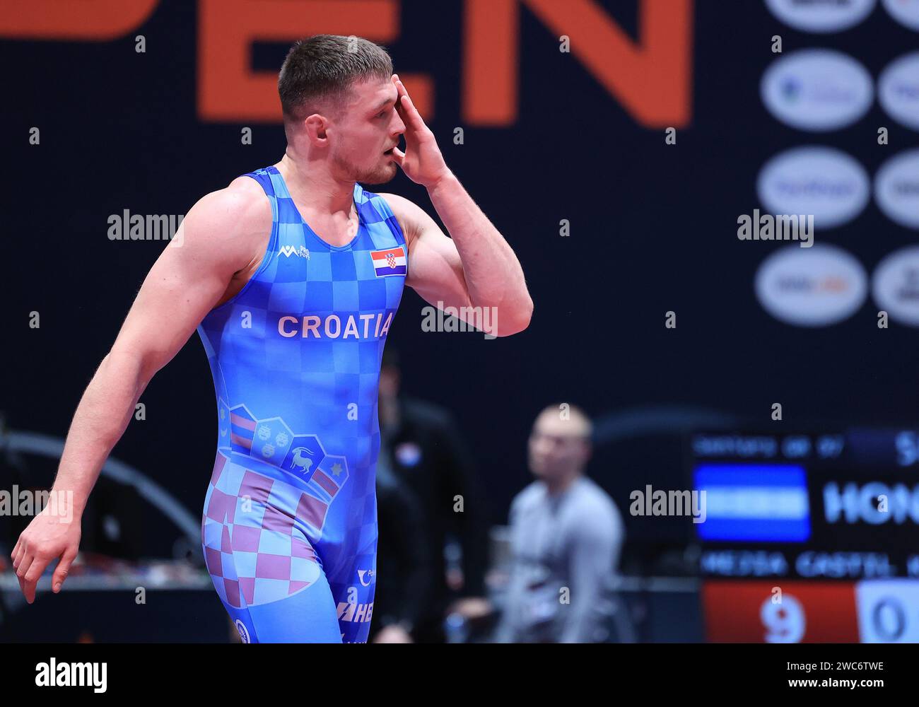 Zagreb, Croatia. 14th Jan, 2024. ZAGREB, CROATIA - JANUARY 14: Vinko ...