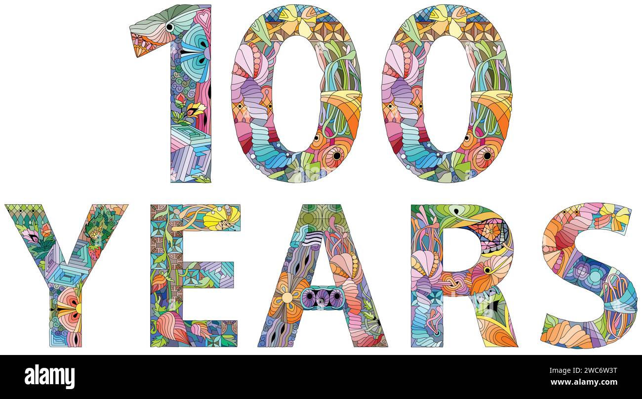 Anniversary badge or label. 100th celebration and congratulation design ...