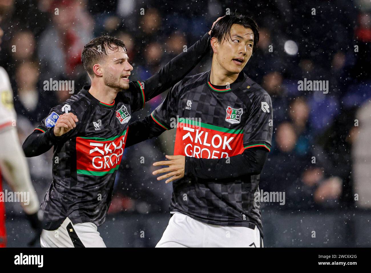 Rotterdam, Nederland. 14th Jan, 2024. ROTTERDAM, NEDERLAND - JANUARY 14: Dirk Proper of NEC ...