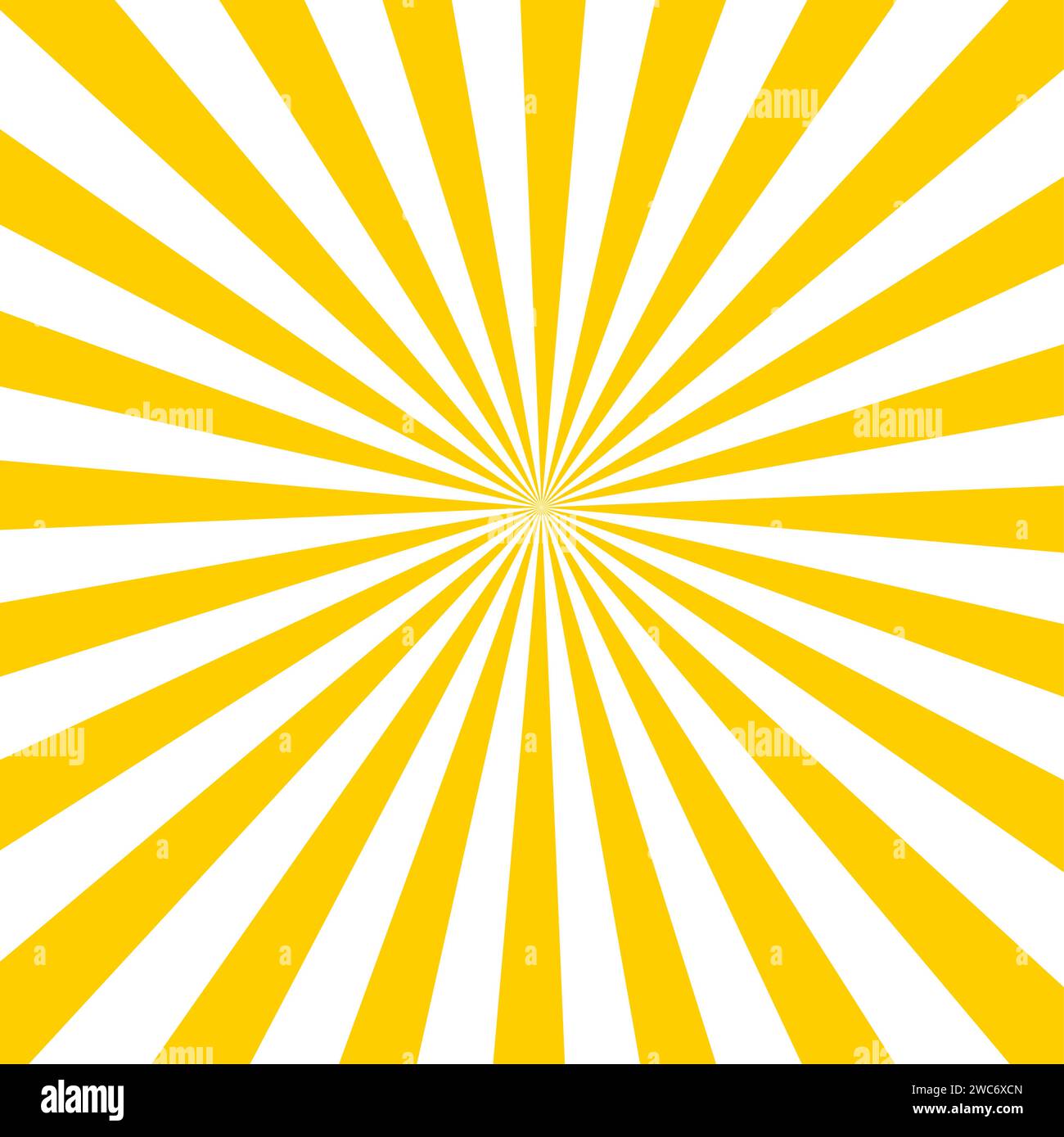 Sunny Light Rays From Sky Sunbeam Yellow Background Stock Vector