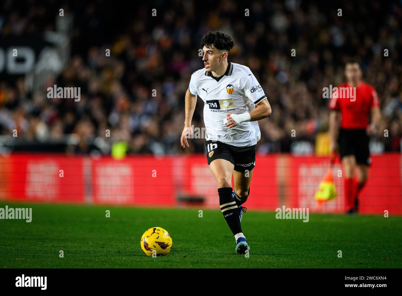 Valencia Football Club player Diego Lopez in action during a match at ...