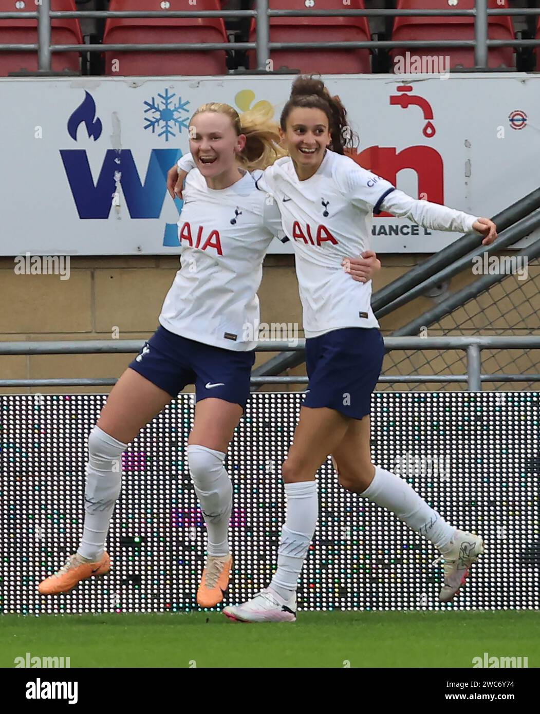London, UK. 14th Jan, 2024. Rosella Ayane of Tottenham Hotspur Women ...