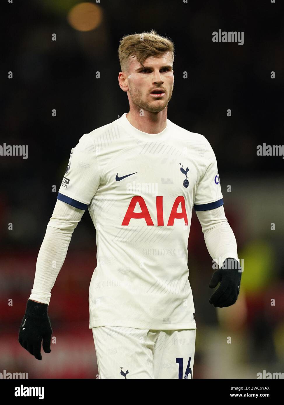 Tottenham Hotspur's Timo Werner during the Premier League match at Old ...