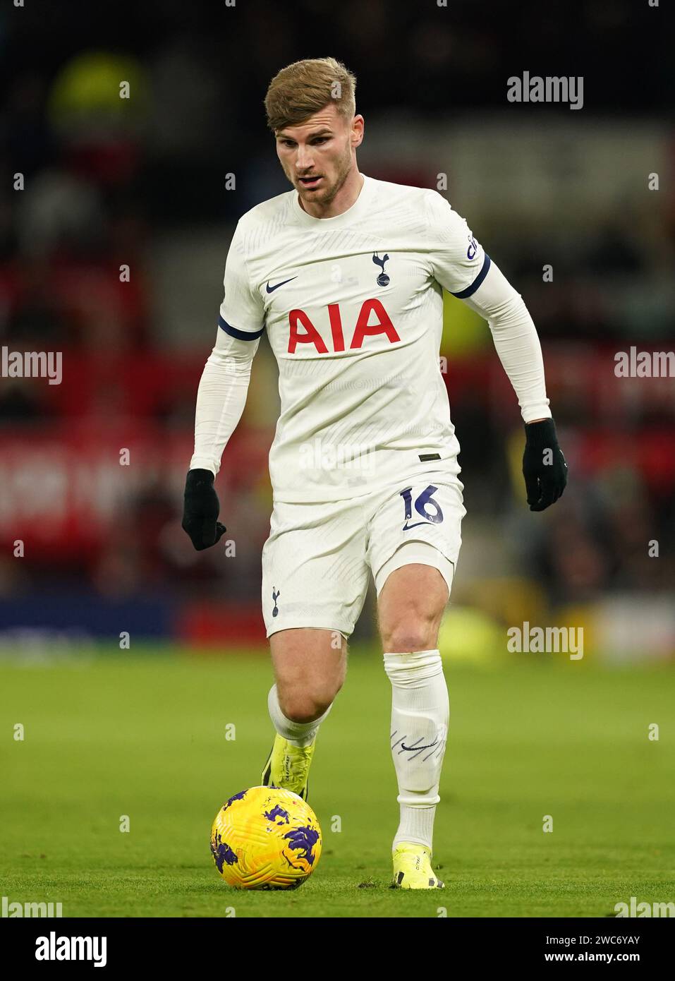 Tottenham Hotspur's Timo Werner during the Premier League match at Old ...