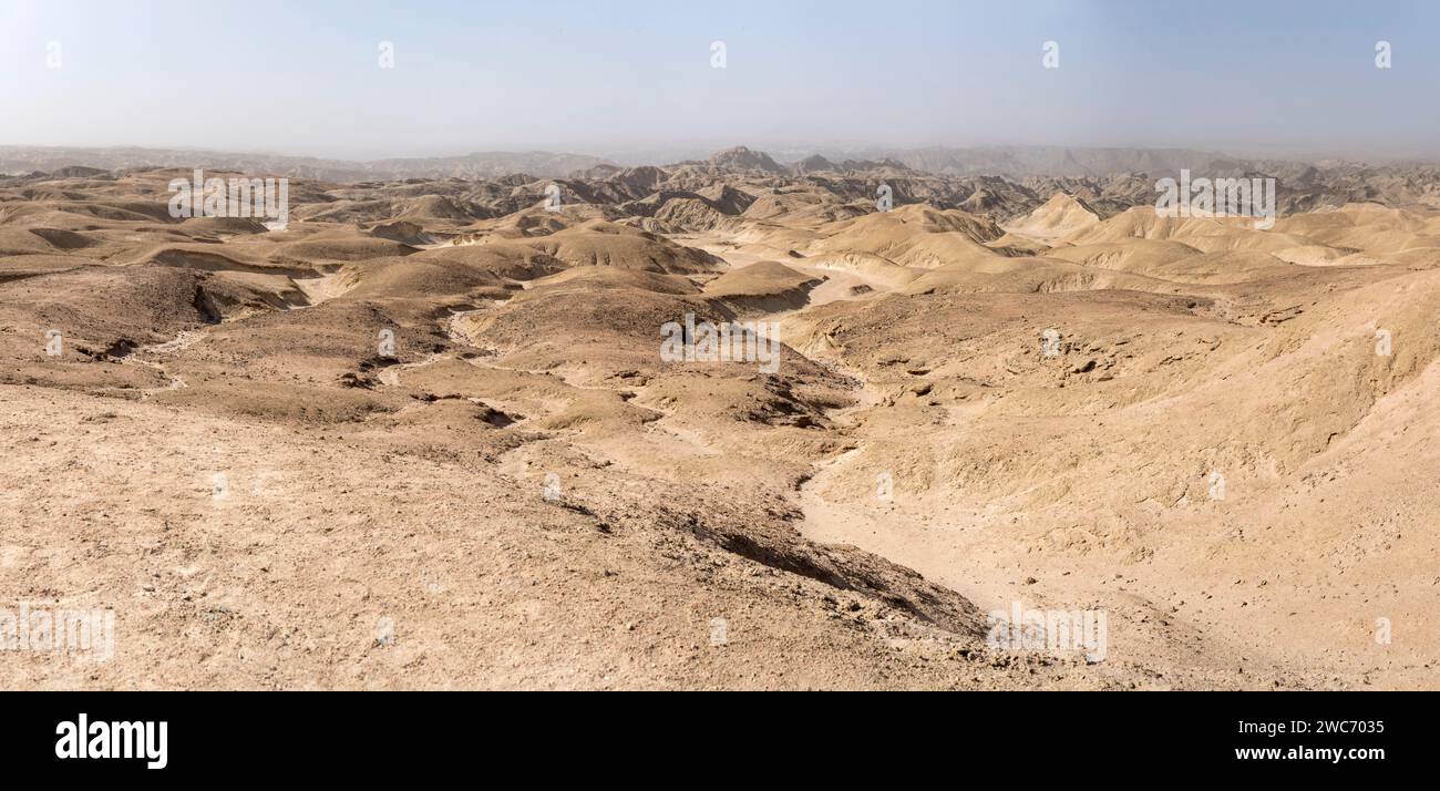 aerial landscape at Moonlandscape desert , shot in bright late spring ...