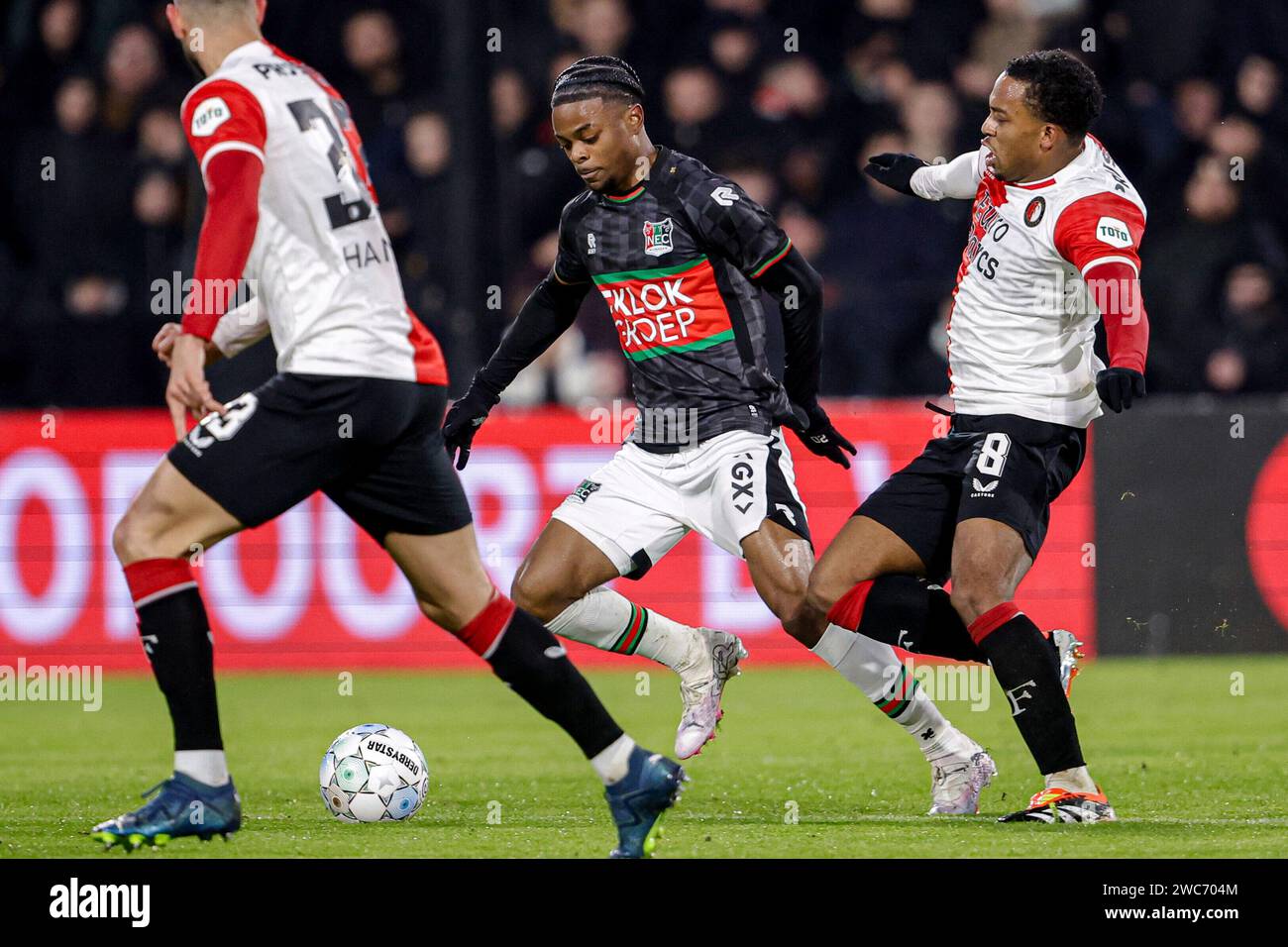 Rotterdam, Nederland. 14th Jan, 2024. ROTTERDAM, NEDERLAND - JANUARY 14: Sontje Hansen of NEC ...