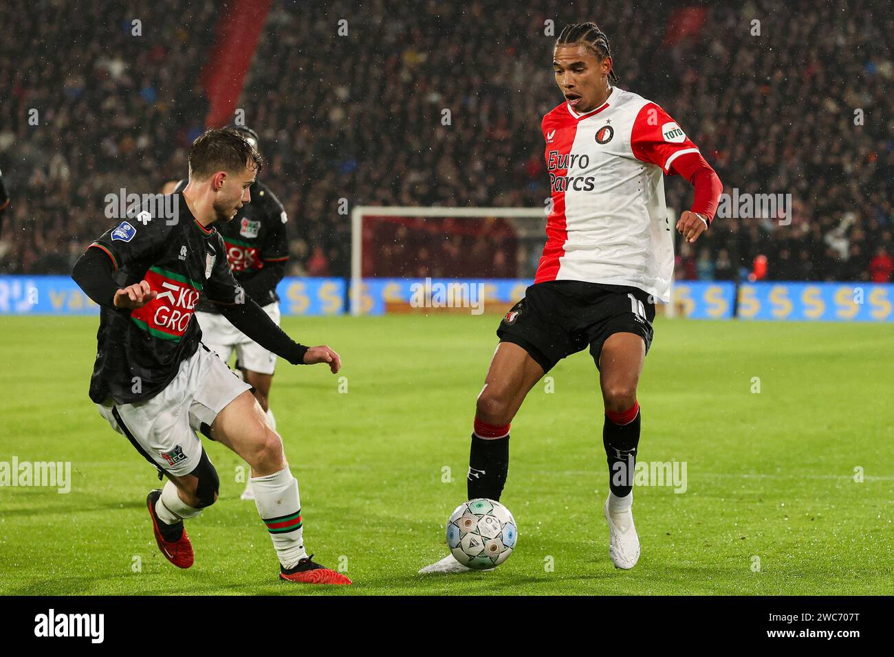 Rotterdam, Nederland. 14th Jan, 2024. ROTTERDAM, NEDERLAND - JANUARY 14: Calvin Stengs of ...