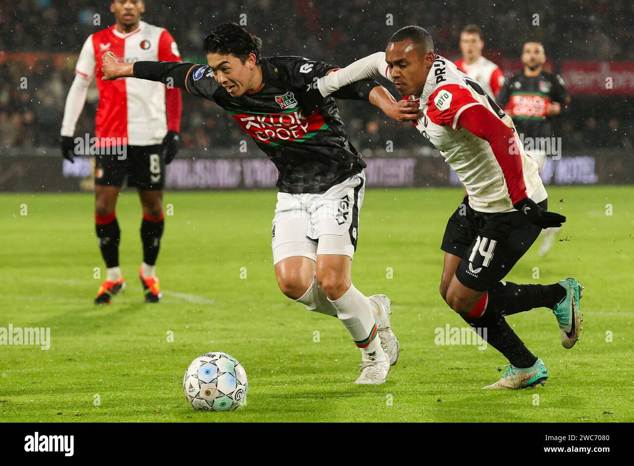 Rotterdam, Nederland. 14th Jan, 2024. ROTTERDAM, NEDERLAND - JANUARY 14: Igor Paixao of ...