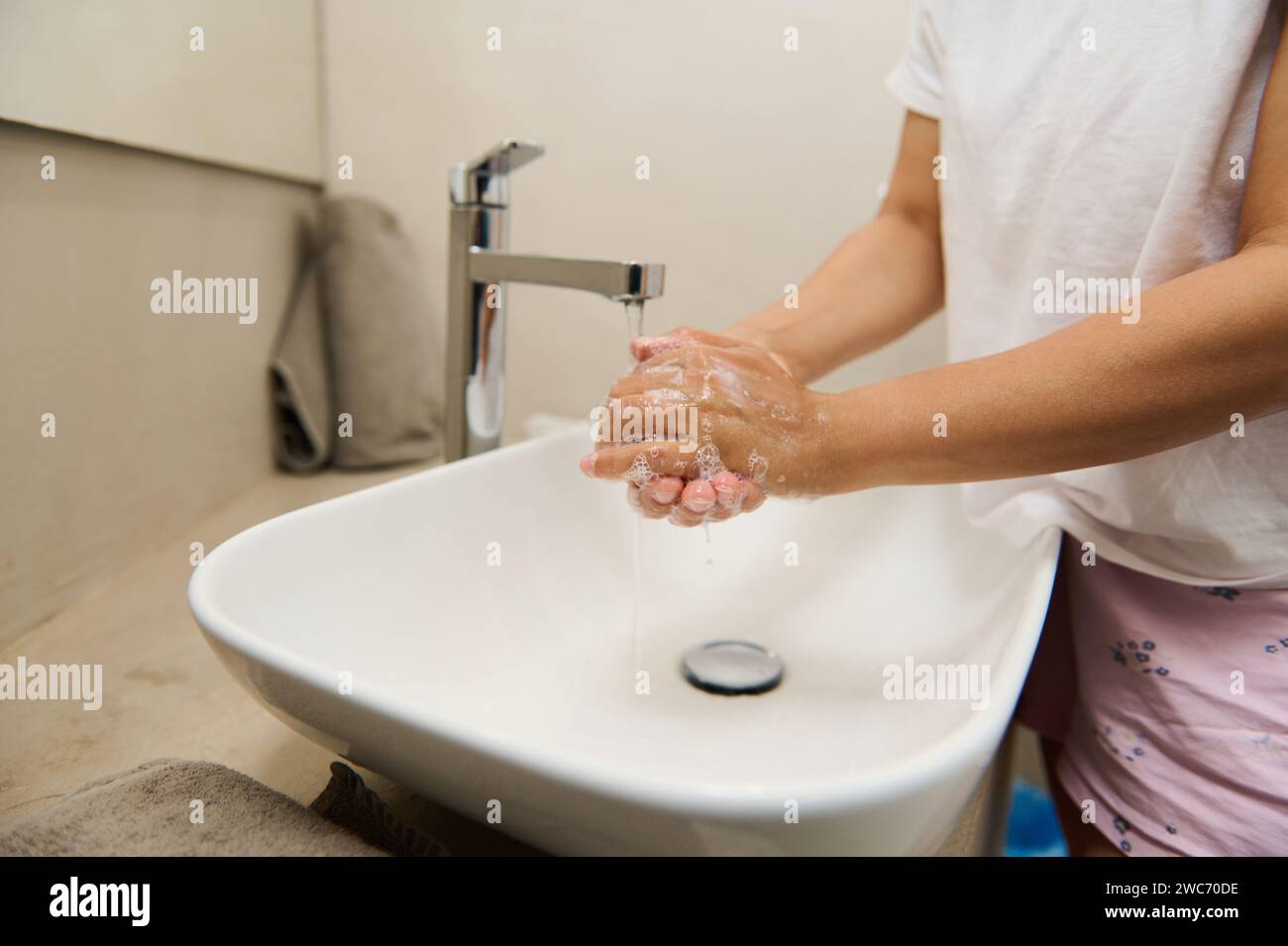 Hygiene, cleanliness, purity, skin and body care concept. Cleaning ...