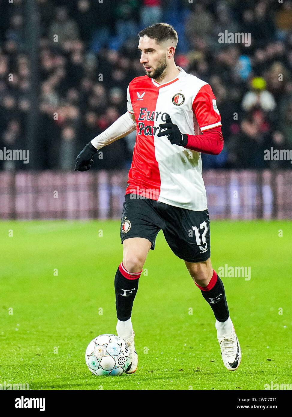 Rotterdam, The Netherlands. 14th Jan, 2024. Rotterdam - Luka Ivanusec ...