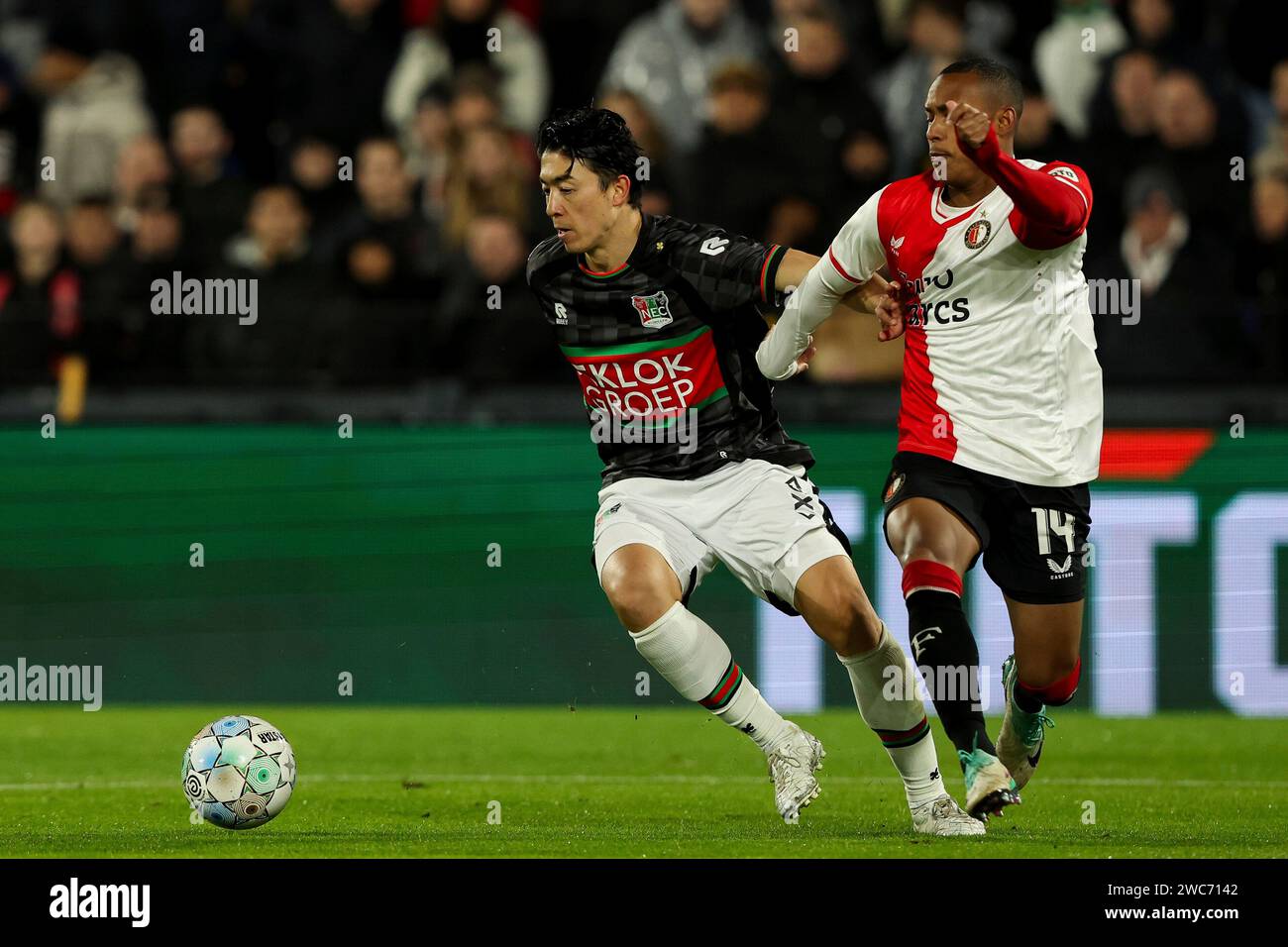 Rotterdam, Nederland. 14th Jan, 2024. ROTTERDAM, NEDERLAND - JANUARY 14: Sai van Wermeskerken of ...