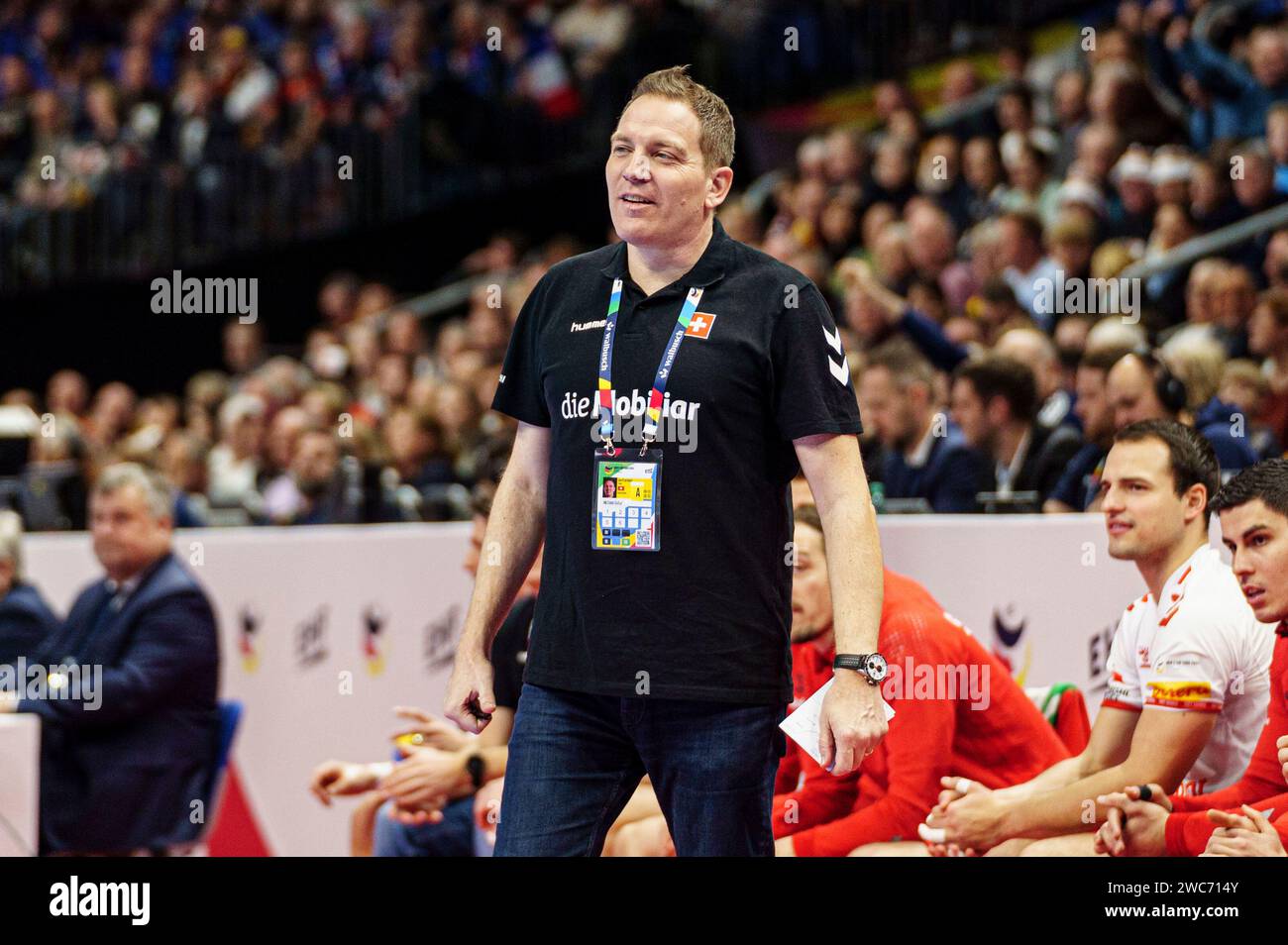 Berlin, Deutschland. 14th Jan, 2024. Michael Suter (Schweiz, Trainer ...