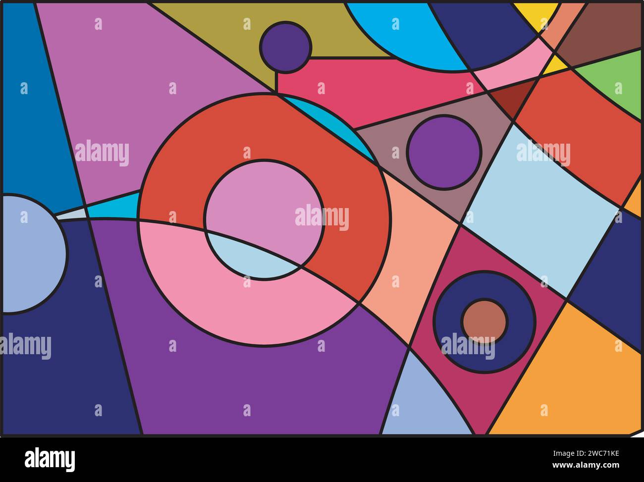 colorful abstract art Stock Vector Image & Art - Alamy