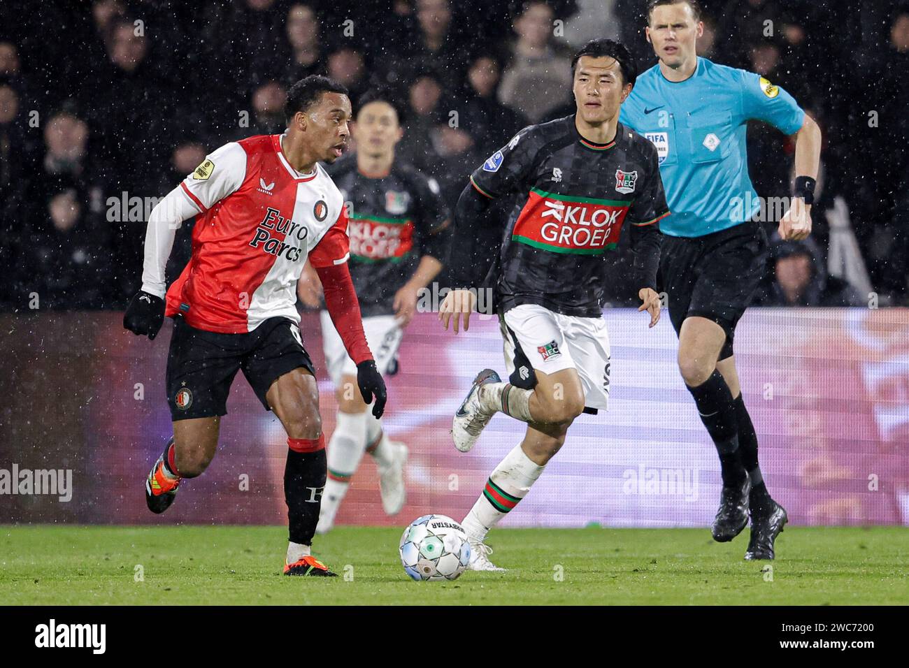 Rotterdam, Nederland. 14th Jan, 2024. ROTTERDAM, NEDERLAND - JANUARY 14: Quinten Timber of ...